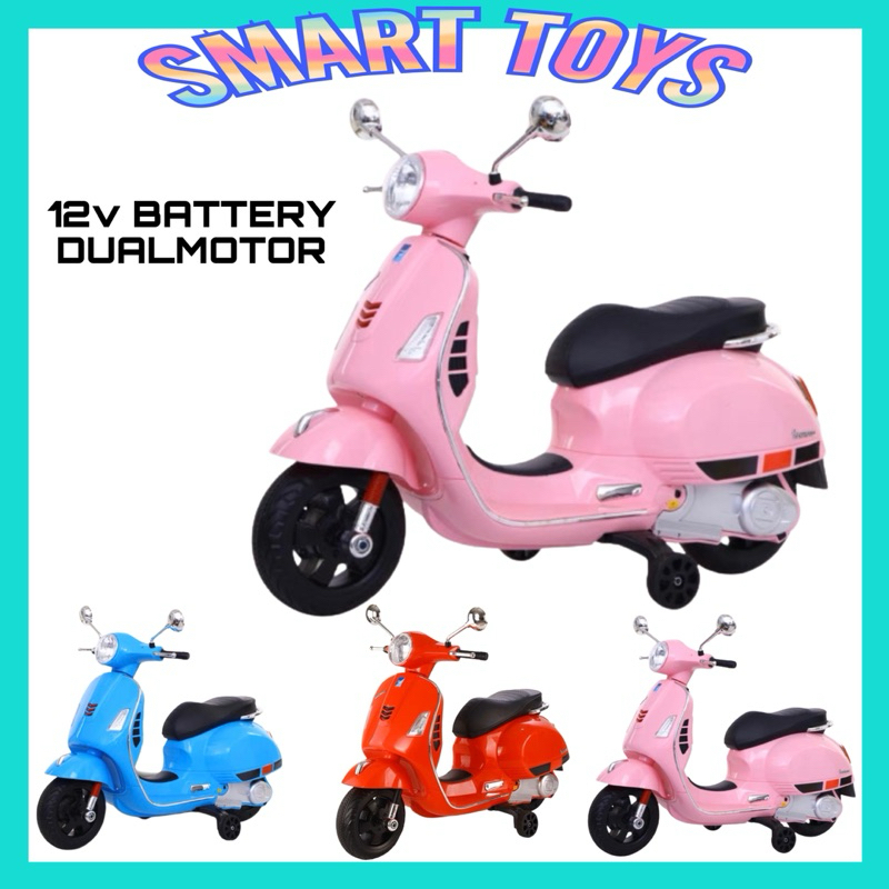 vespa motor budak children ride on motorcycles mini vespa 12v motor ...