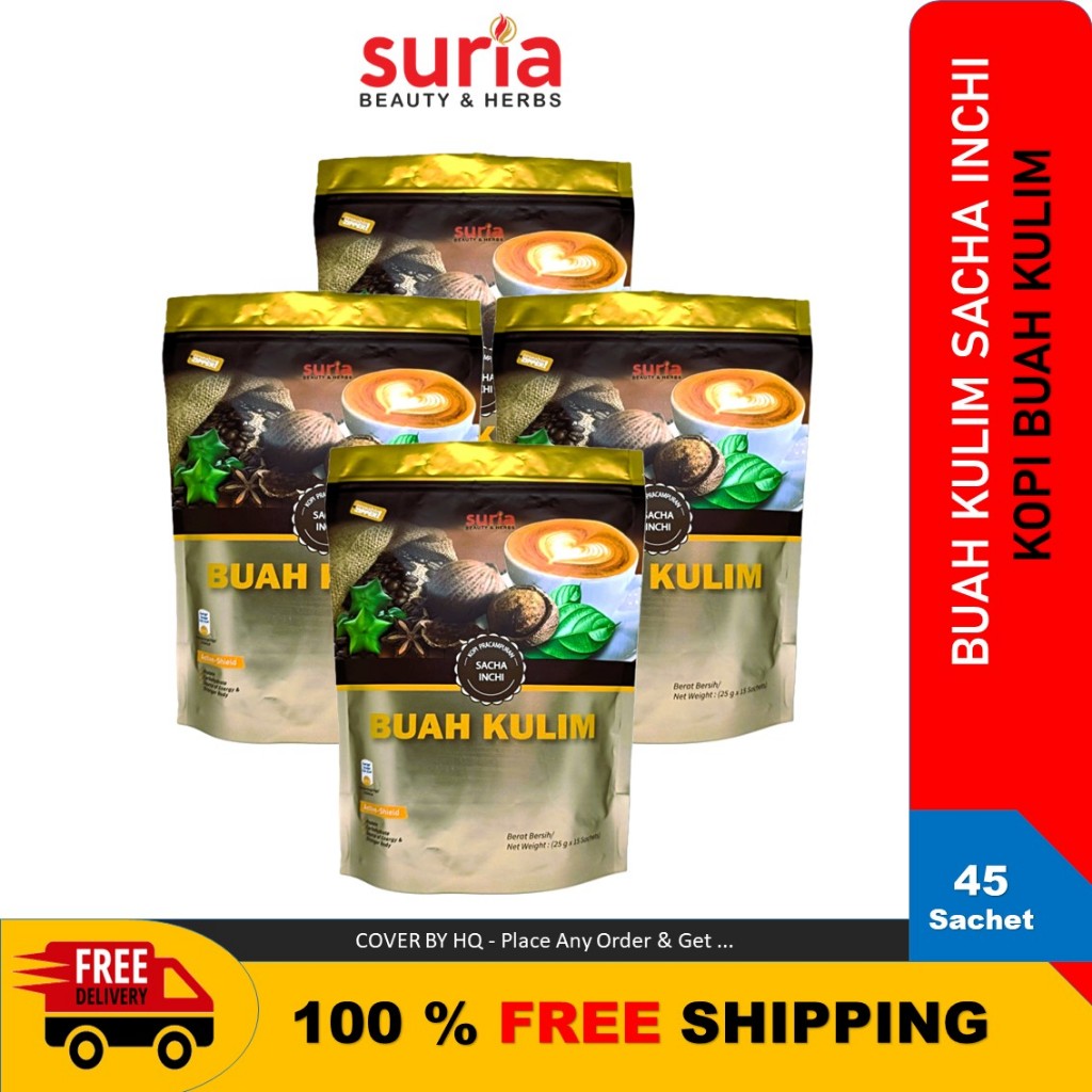 Suria Herbs 4 Pack Kopi Buah Kulim Sacha Inchi Arabica Coffee | Shopee ...
