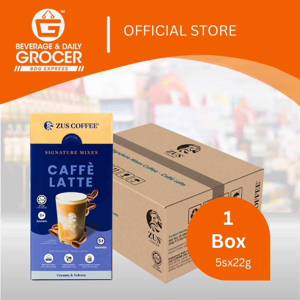 ZUS Signature Mixes Coffee Caffe Latte 1x5sx26g | Shopee Malaysia