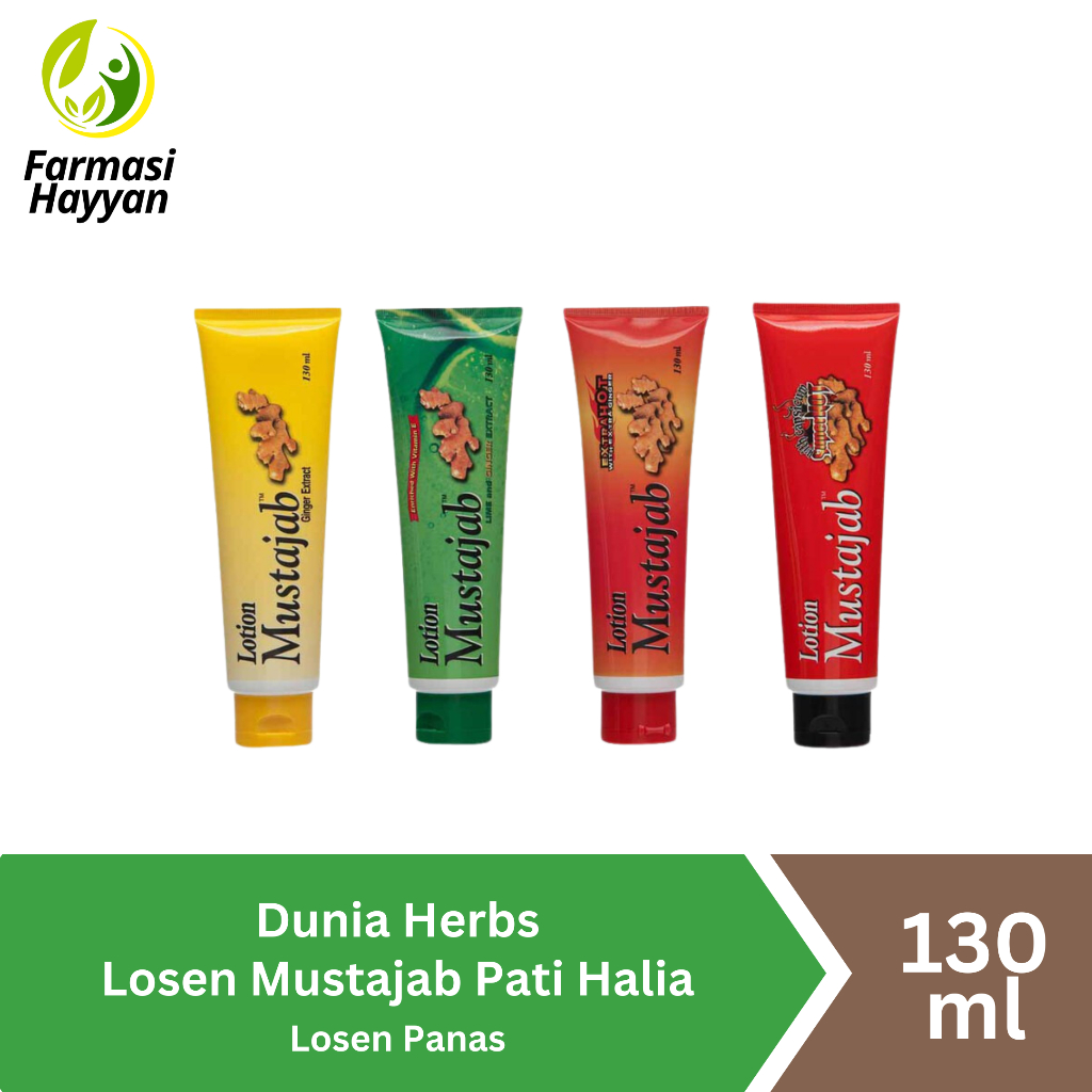 MUSTAJAB LOSYEN DUNIA HERBS 130ML | Shopee Malaysia