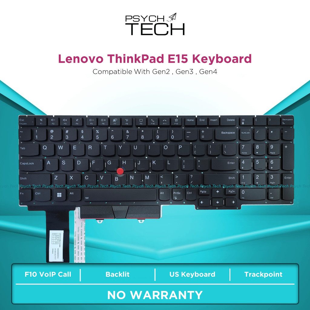 Lenovo ThinkPad E15 Keyboard Gen1 Gen2 Gen3 Gen4 Backlit | Shopee Malaysia
