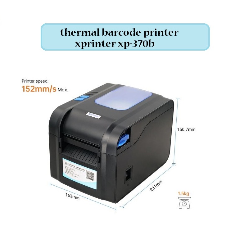 Xprinter XP-370B Thermal Barcode Printer | Shopee Malaysia