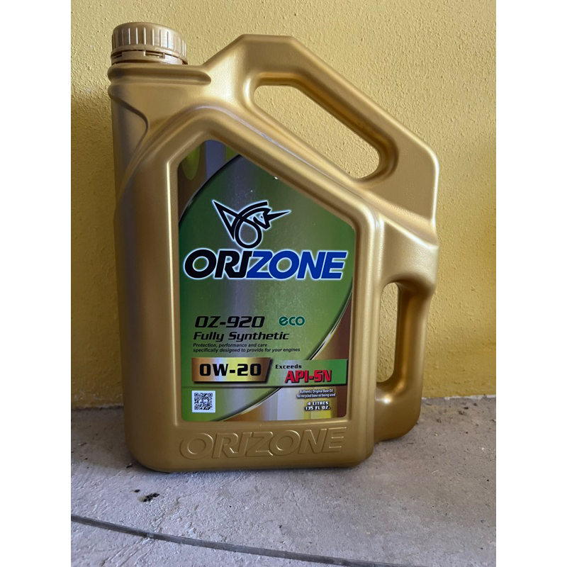 Orizone Fully Synthetic SAE 0w/20 API-SN Engine oil 4L | Shopee Malaysia