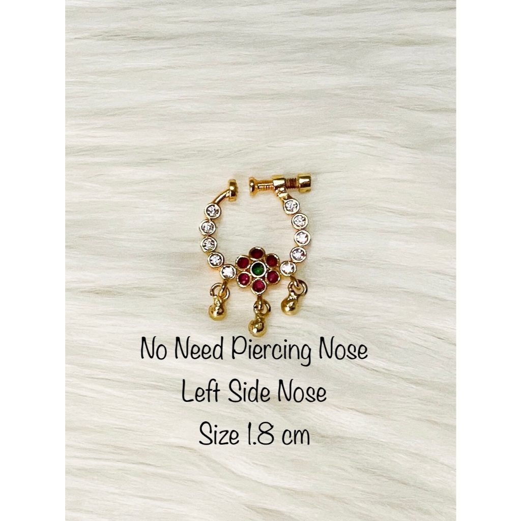 Women - Bridal Nose Ring | Wedding Nose Pins or Rings | Attachable ...