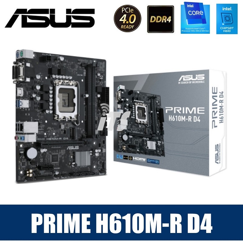 Asus PRIME H610M-R D4 LGA1700 Mainboard - 12th, 13th & 14th Gen Ready | Shopee Malaysia