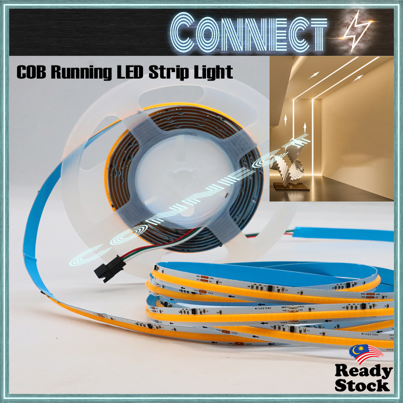 COB Running Led Strip COB Led Strip Light 3000K 4000K 12v 24v 126 Leds ...
