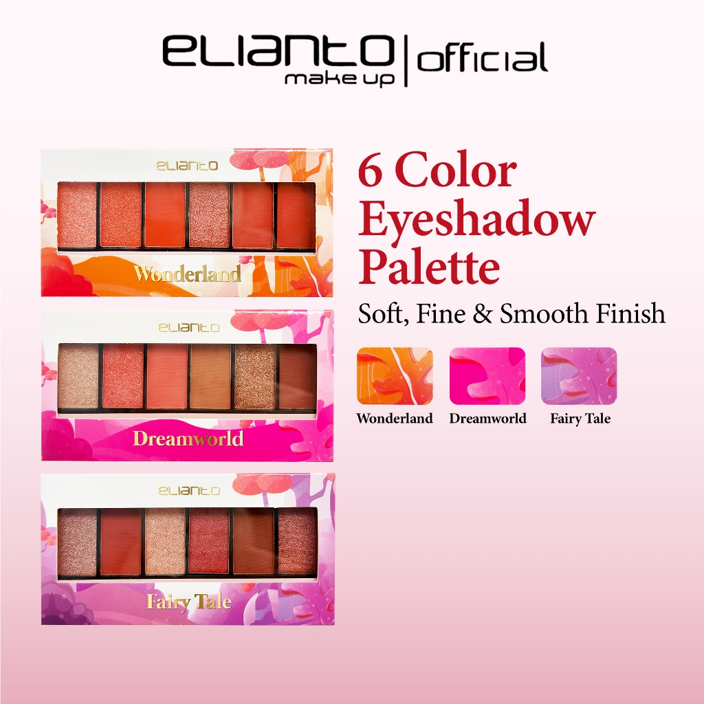 Elianto 6 Color Eyeshadow Palette Eye Makeup Palette Cosmetic 眼影盘 ...