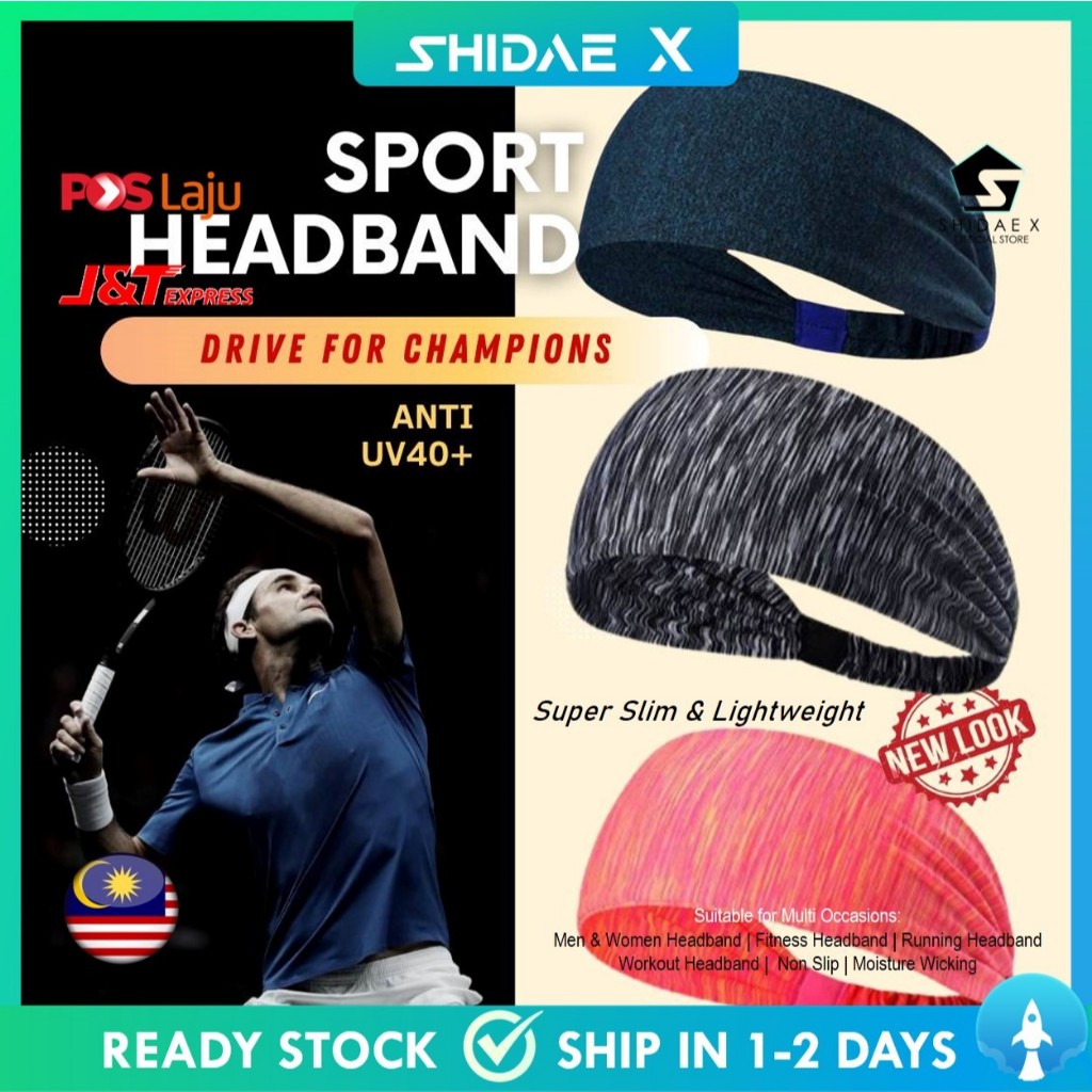 ShidaeX 🔥PREMIUM Headband 🔥Sweat Workout Sports Cooling Sweatband Men ... ShidaeX 🔥PREMIUM Headband 🔥Sweat Workout Sports Cooling Sweatband Men ...