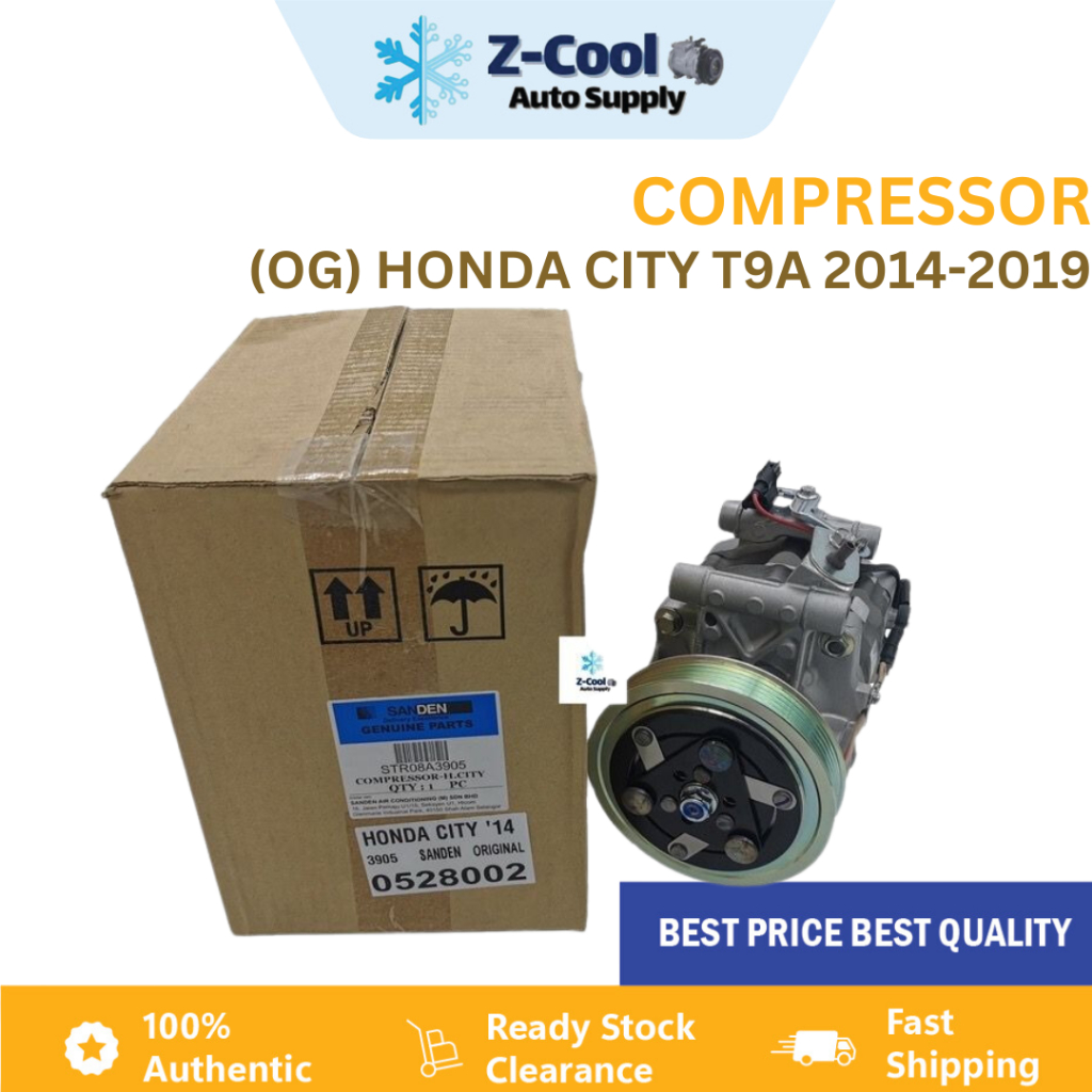 Aircond Compressor Original Sanden Honda City T9A Year 2014-2019 ...