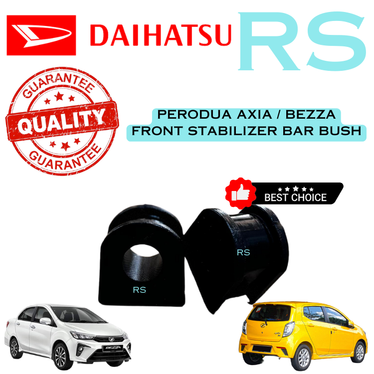 [1 Pair] Perodua Axia 1.0, Bezza 1.0 1.3 Front Stabilizer Bar Bush ...