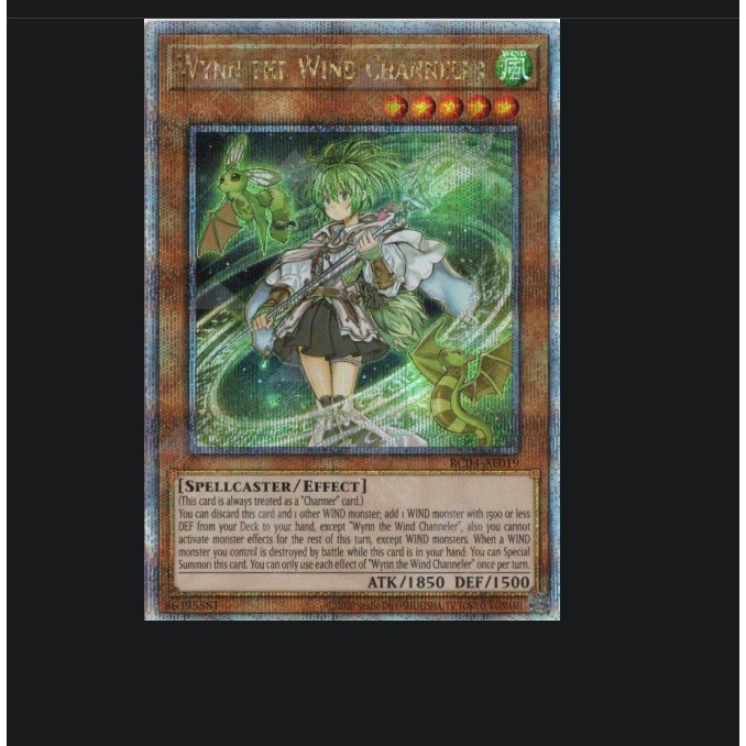 Yugioh: RC04-AE019 Wynn the Wind Channeler (SR/UTR/CR/SCR/ESCR/QSCR ...
