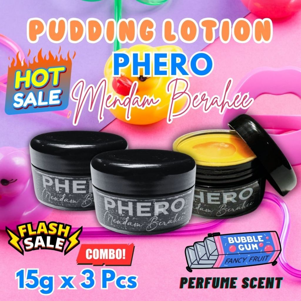 Combo Pudding Lotion Aura Mendam Berahee Bubble Gum Perfume Parfum 15g ...