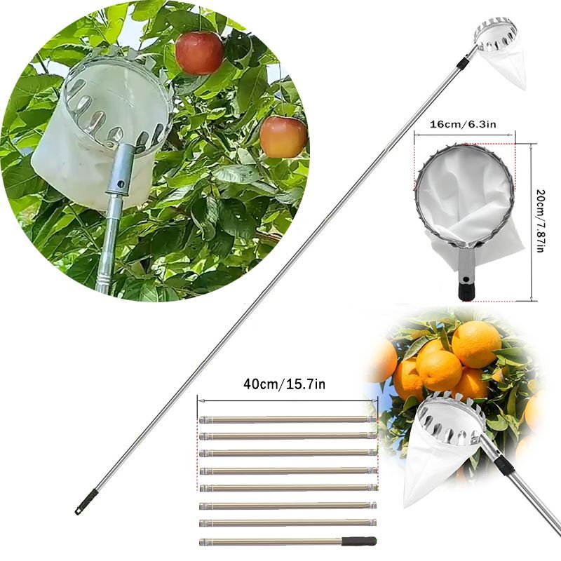 Fruit Picker Farm Picking Garden Picking Tool Alat Petik Buah 5.6m ...