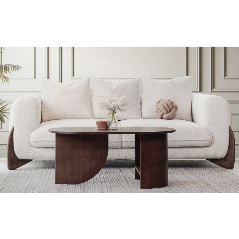 Kerusi Sofa Moden Japandi 3 Seater FREIDA Sofa Sleek Minimal Luxurious ...