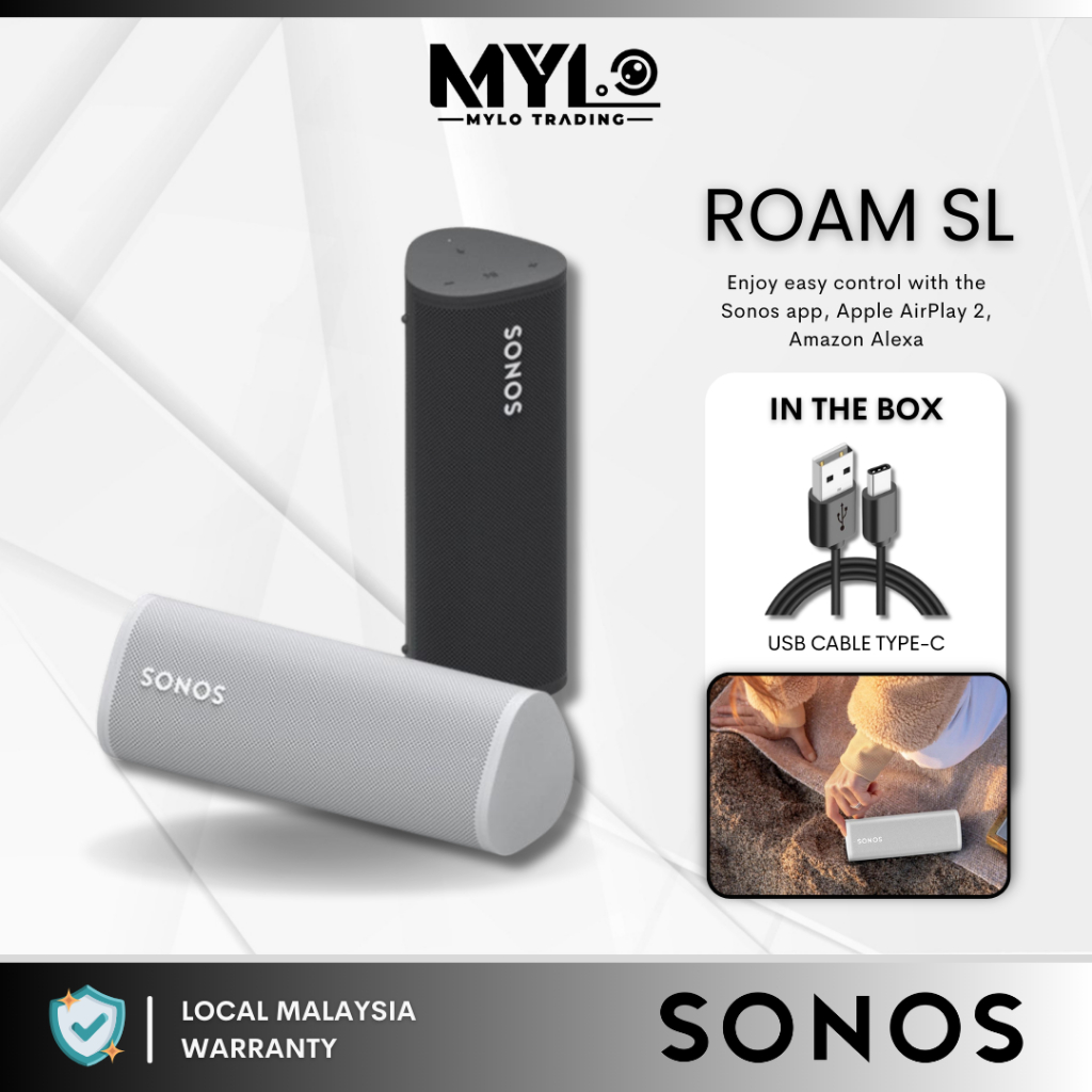 (READY STOCK) - Sonos Roam | Sonos Roam SL - Portable Smart Speaker ...