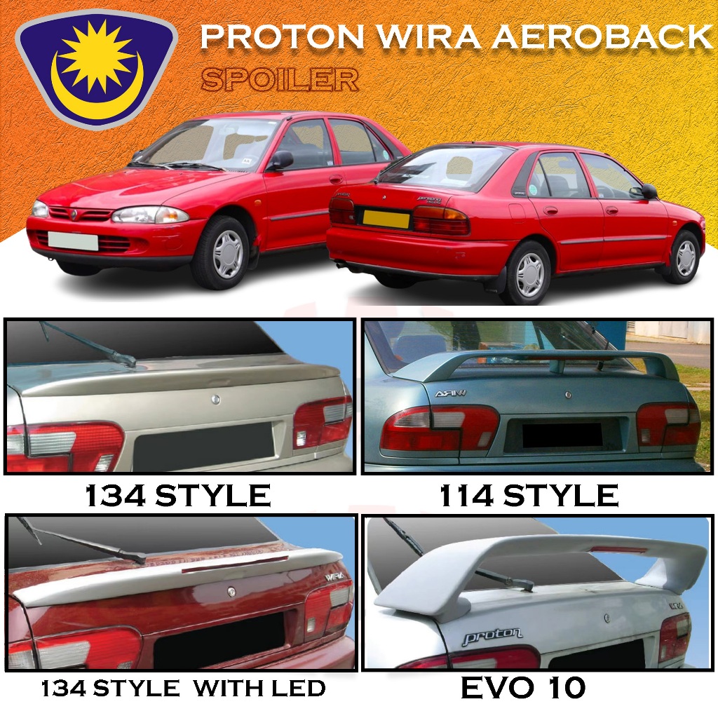PROTON WIRA AEROBACK REAR TRUNK SPOILER DUCKTAIL WIRA AEROBACK SPOILER ...