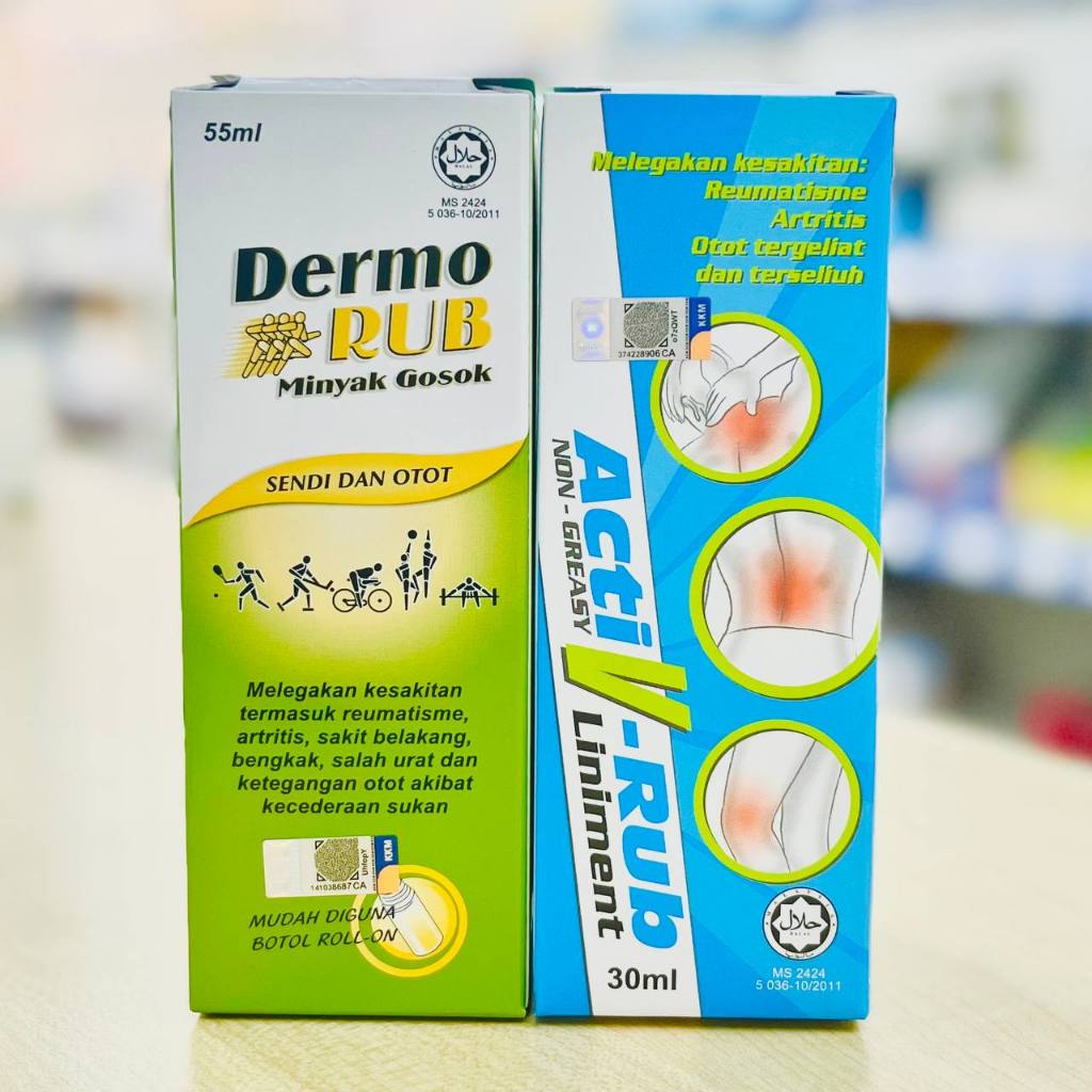 [LULUS KKM] Rub Liniment Muscle And Joint Roll On 55mL/30mL [Exp:03/ ...