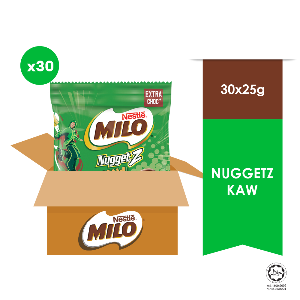 NESTLE MILO NuggetZ Kaw 30x25g (Carton) | Shopee Malaysia