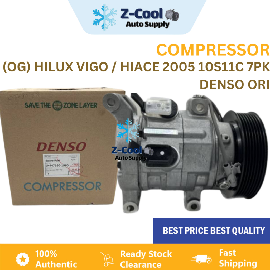 Compressor Aircond Car ORIGINAL NEW Toyota Hilux Vigo 2005-2012 / Hiace ...