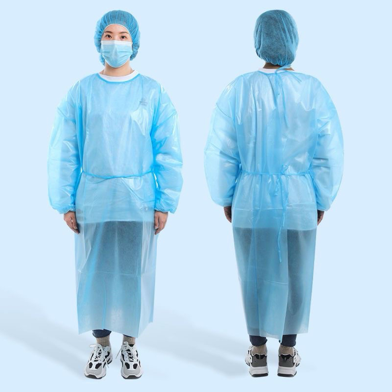 PPE Isolation Gown 防护服 Waterproof & Breathable Baju PPE （1Pc） | Shopee ...