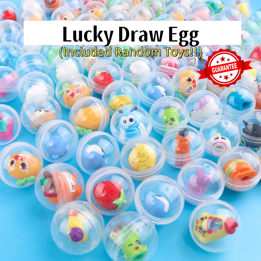 32/45/50mm Plastic Lucky Draw Capsule Ball Suprise Egg With Toys Animal ...