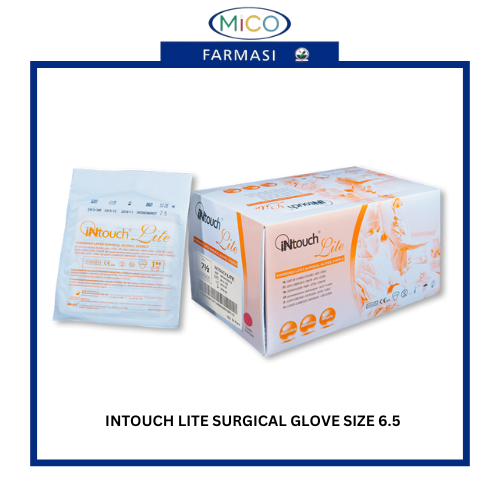 INTOUCH LITE STERILE SURGICAL GLOVE SIZE 6.5 - 1 PACK - [EXP ...