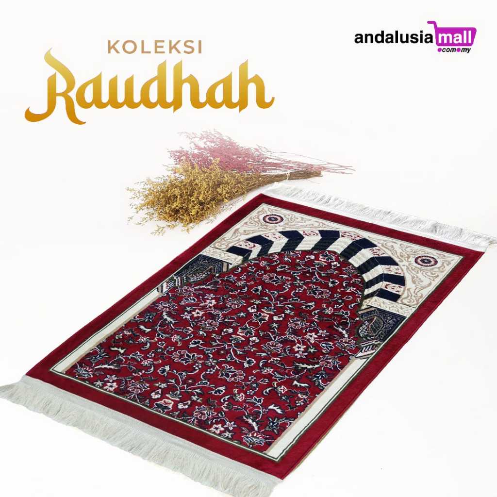 KOLEKSI RAUDHAH 4mm GMN - Sejadah Raudhah Andalusia Original Madinah ...