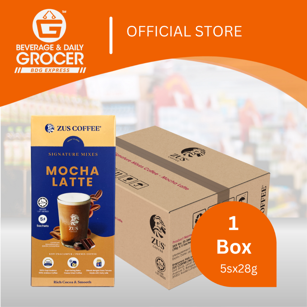 ZUS Signature Mixes Coffee Mocha Latte 1x5sx28g | Shopee Malaysia