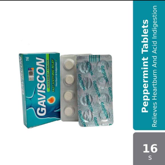 GAVISCON Tablet 16s (Peppermint) | Shopee Malaysia