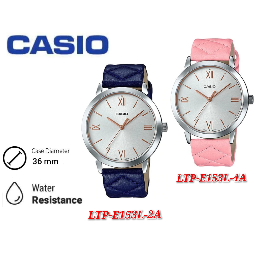 Casio Enticer Analog Silver Dial Women's Watch - LTP-E153L | Shopee Malaysia