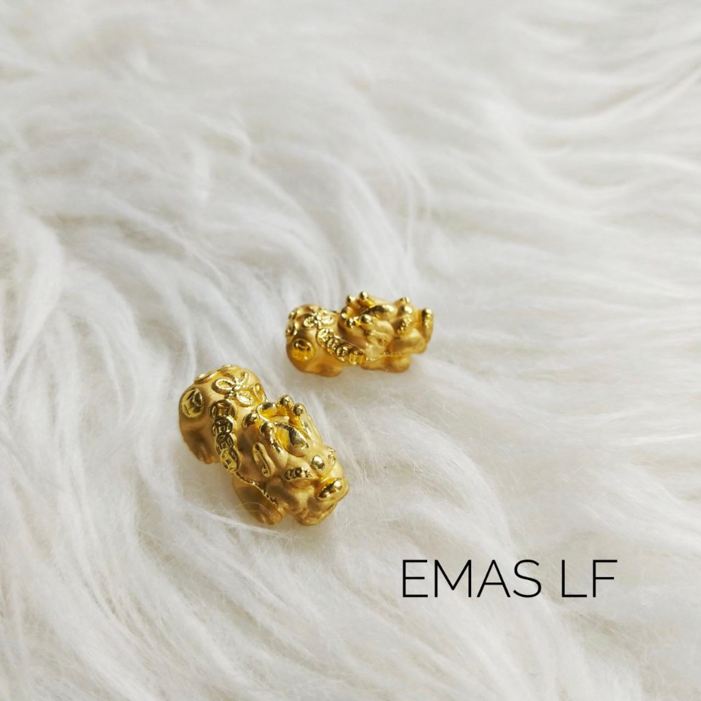 LF Emas 916 Hard Gold Bead PiQiu Emas Original Ready Stock | Shopee ...