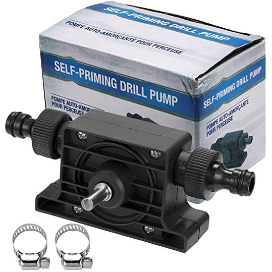 Electric Drill Driven Large Flow Oil Pump Portable Self Priming ...