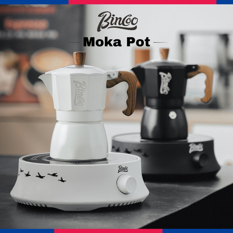 Bincoo 3.0 Double Valve Pressurization Espresso Coffee Maker Moka Pot ...