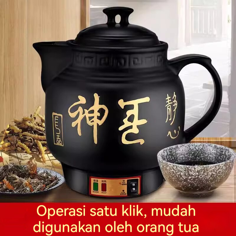 Kuali Ubat Cina Seramik Automatik untuk Rumah Tangga, Memasak Ubat ...