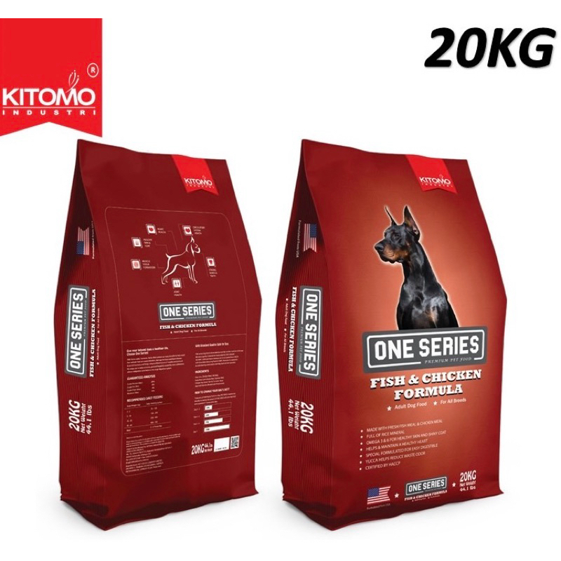 KITOMO One Series Dog Food Fish and Chicken Formula 20kg | Shopee Malaysia