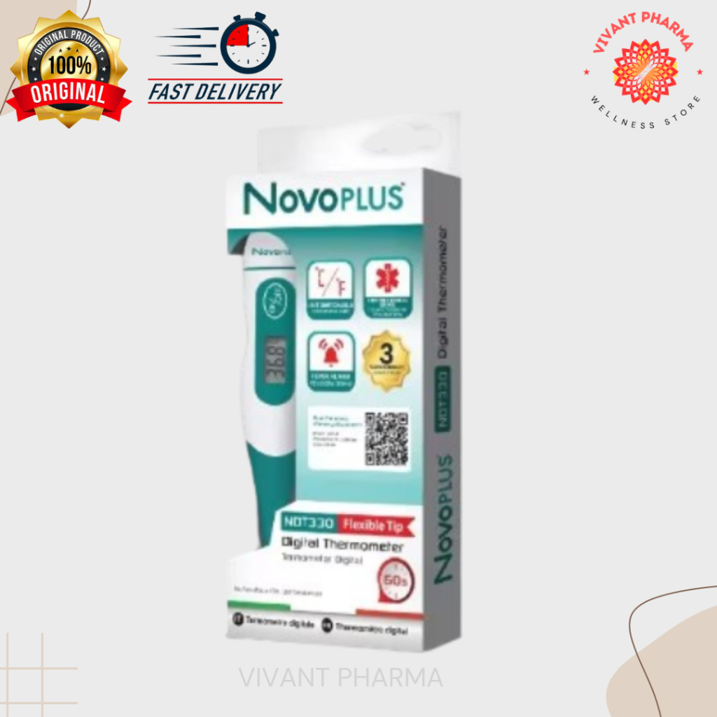 Novoplus Digital Thermometer Flexible Tip NDT330 | Shopee Malaysia