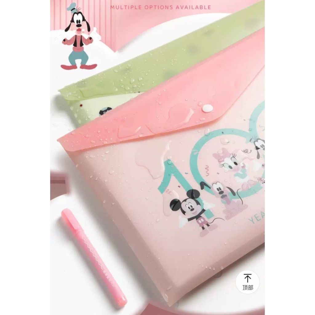 Disney Button File/ Button Document Bag/ Cartoon File/ File A4 /School ...