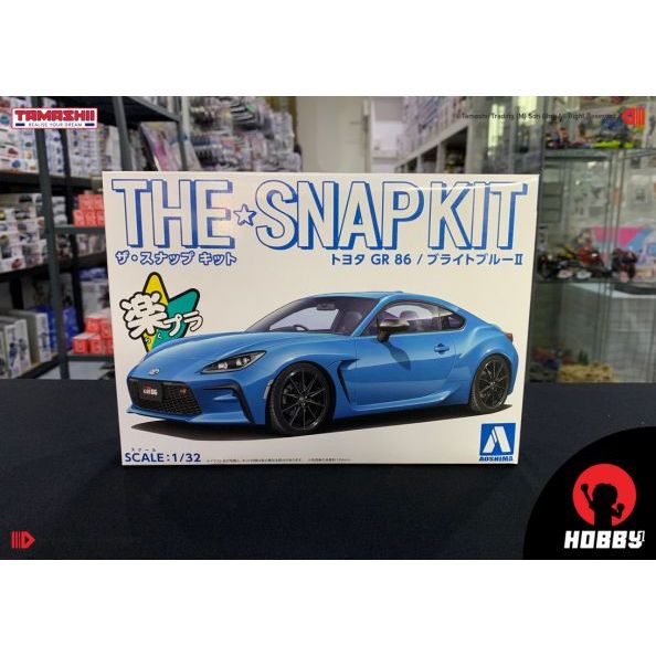 Aoshima The Snap Kit Toyota GR 86 (Bright Blue II) (Scale 1/32 ...