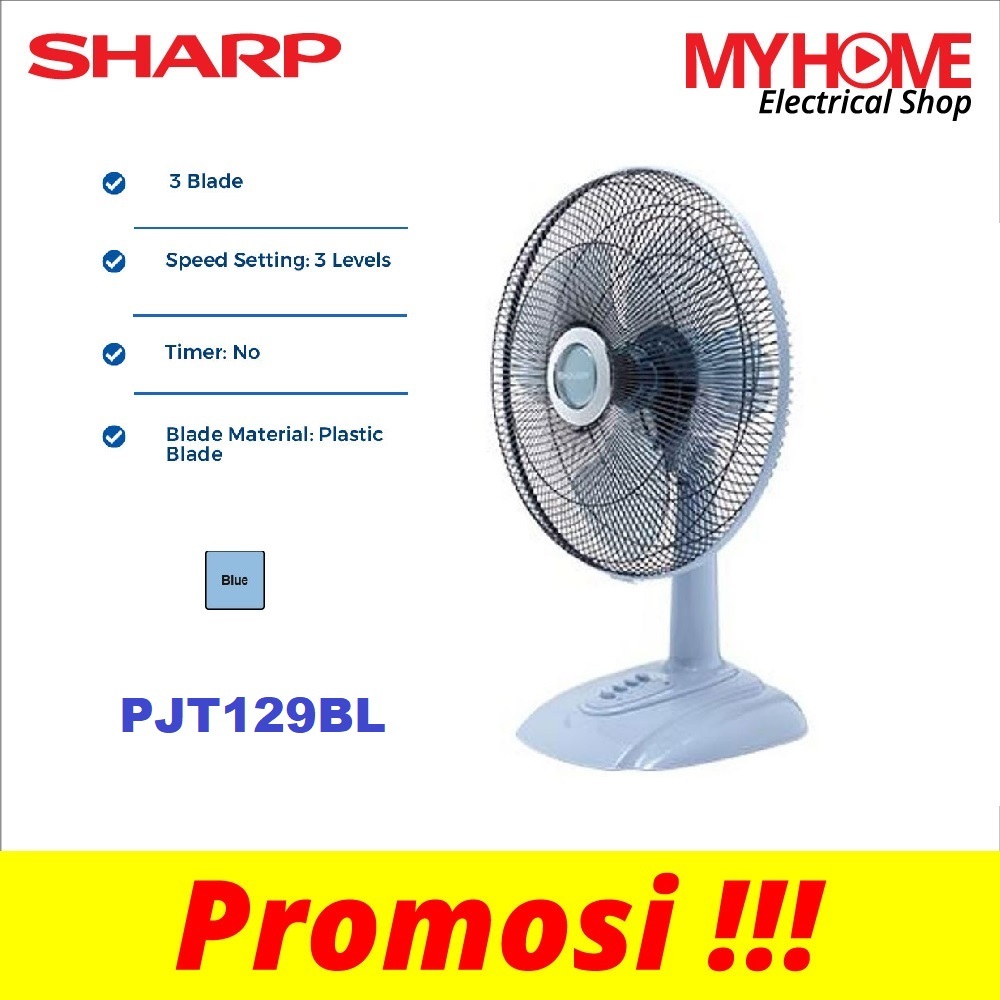 Sharp 12" Table Fan PJT129GY PJT129BL Kipas Meja 桌子 风扇 | Shopee Malaysia