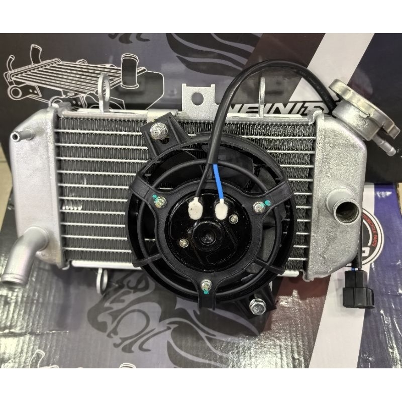 LEO RACING LC135 Y15 RADIATOR WITH BIG FAN (SILVER COLOUR) | Shopee ...