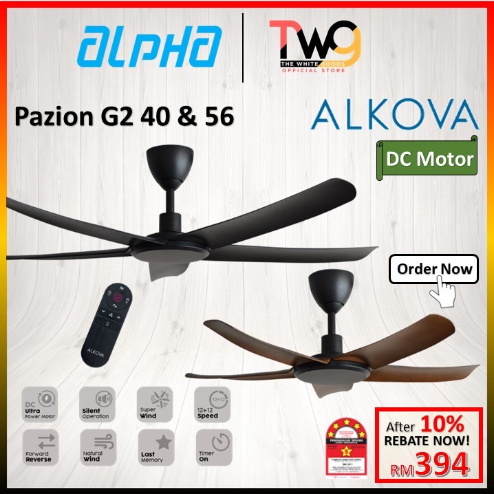 [FREE SHIPPING] Alpha PAZION G2 DC Remote Control Ceiling Fan With 12 ...