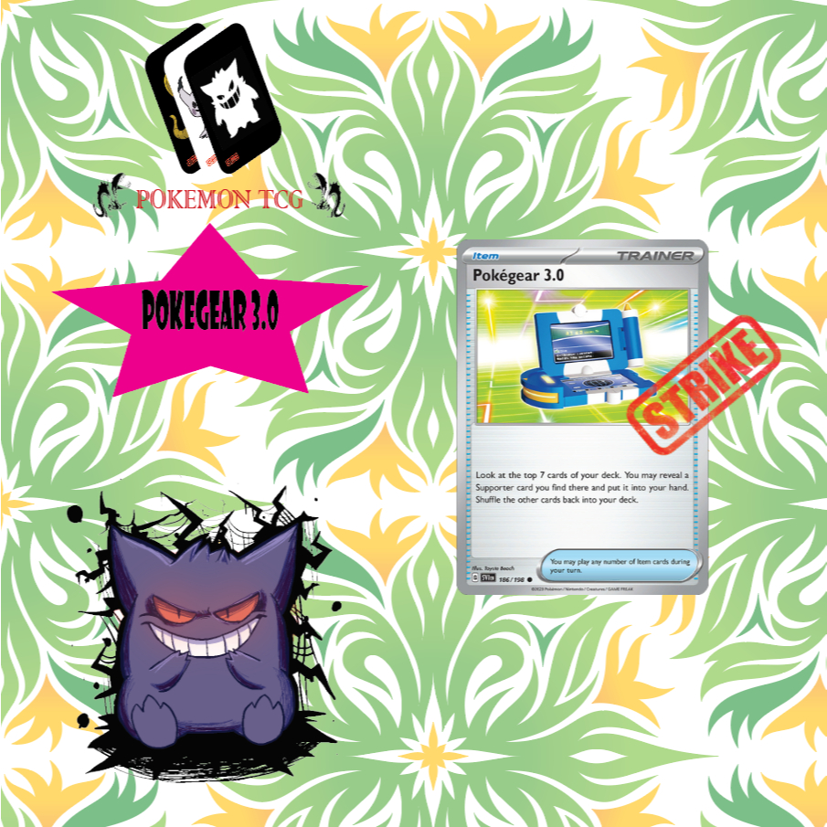 Pokemon Trainer Card - Pokegear 3.0 186/198 Scarlet Violet sv01 ...