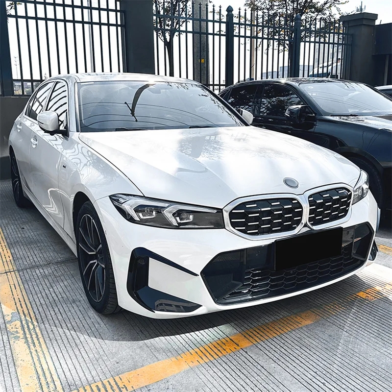 BMW G20 320i 330i 340i LCI Front Bumper Carnards Gloss Black B511 ...