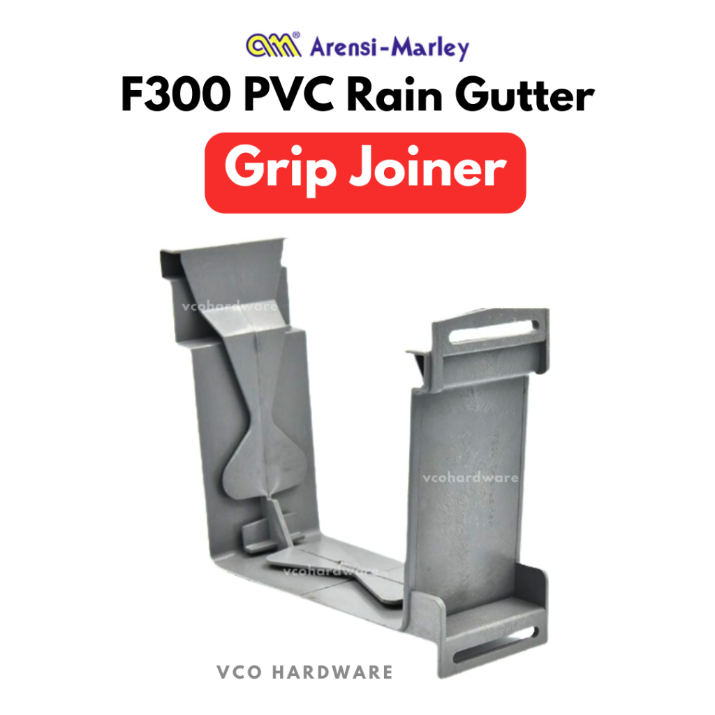 Arensi-Marley F300 PVC Rain Gutter Grip Joiner/Turun Air Salur Air ...