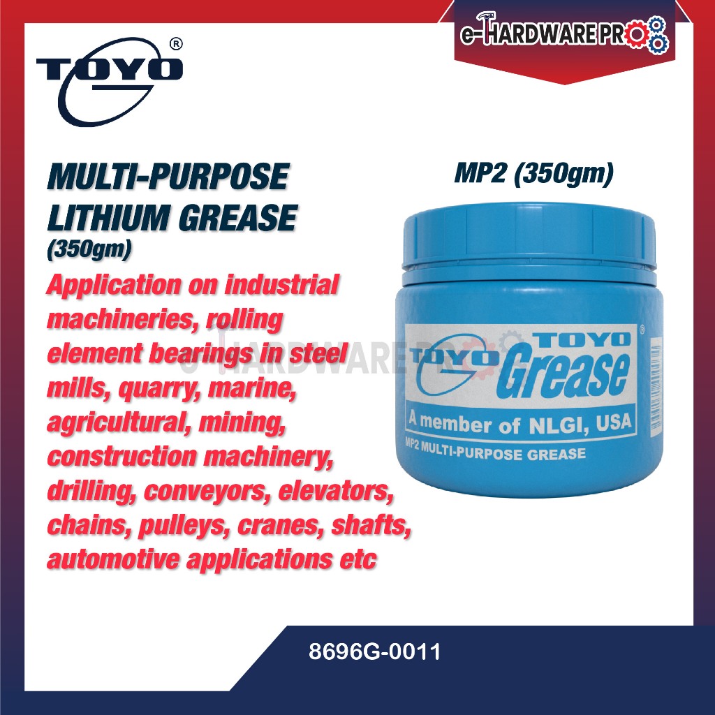 TOYO-G MP2 Multi-purpose Lithium Grease - 350g Minyak Grease ...