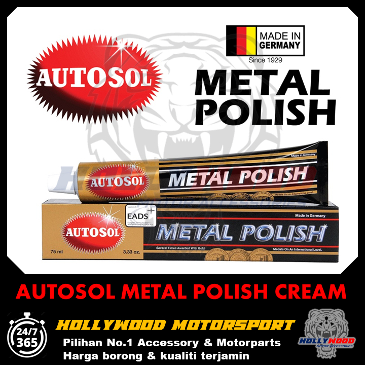 AUTOSOL METAL POLISH CREAM SINCE 1929 REMOVE CORROSION RUST STAIN ...