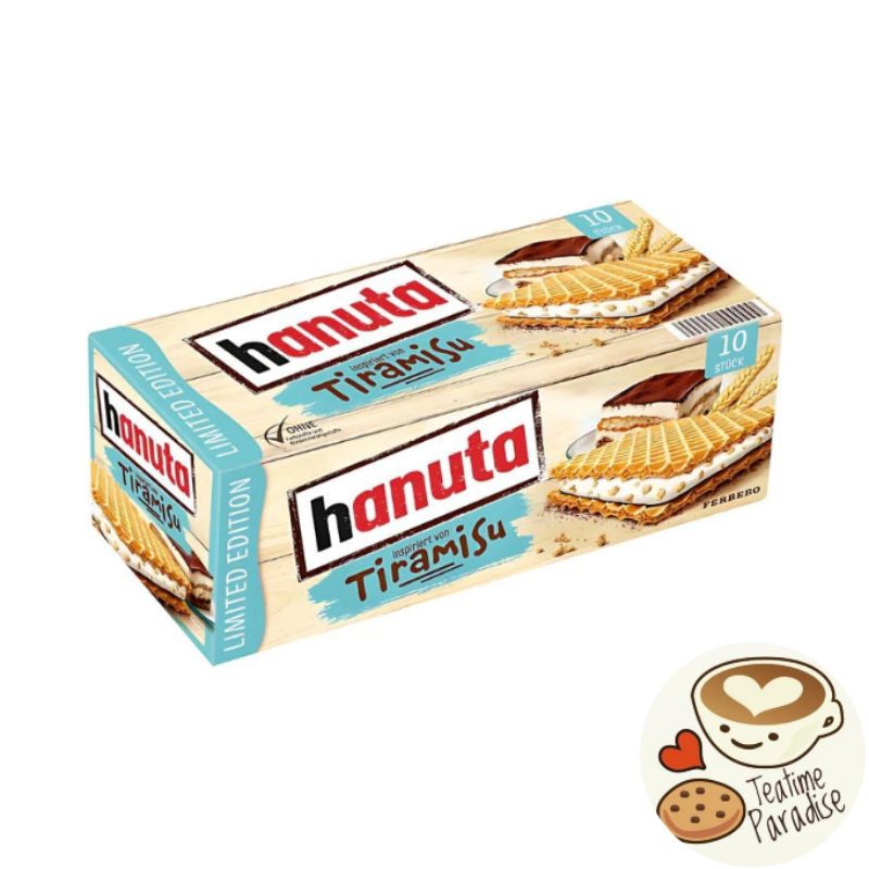 Ferrero Hanuta Tiramisu Limited Edition Wafer / Haselnuss-Schnitte ...