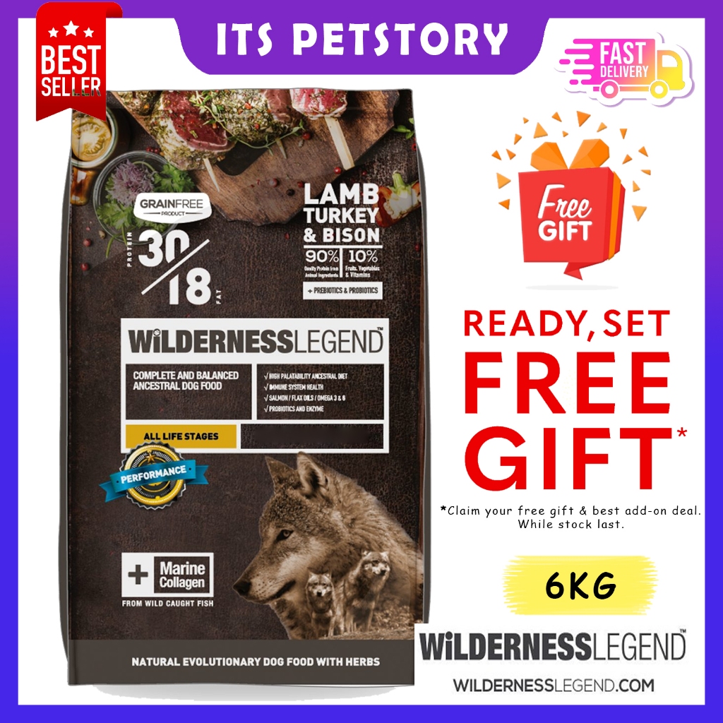 Wilderness Legend Dog Food Grain F.ree Lamb Turkey & Bison All Life ...