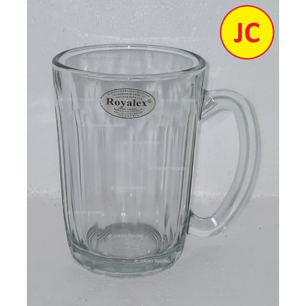 ROYALEX Transparent Glass Cup / Coffee Tea Glass / Cawan Kaca Teh Tarik ...