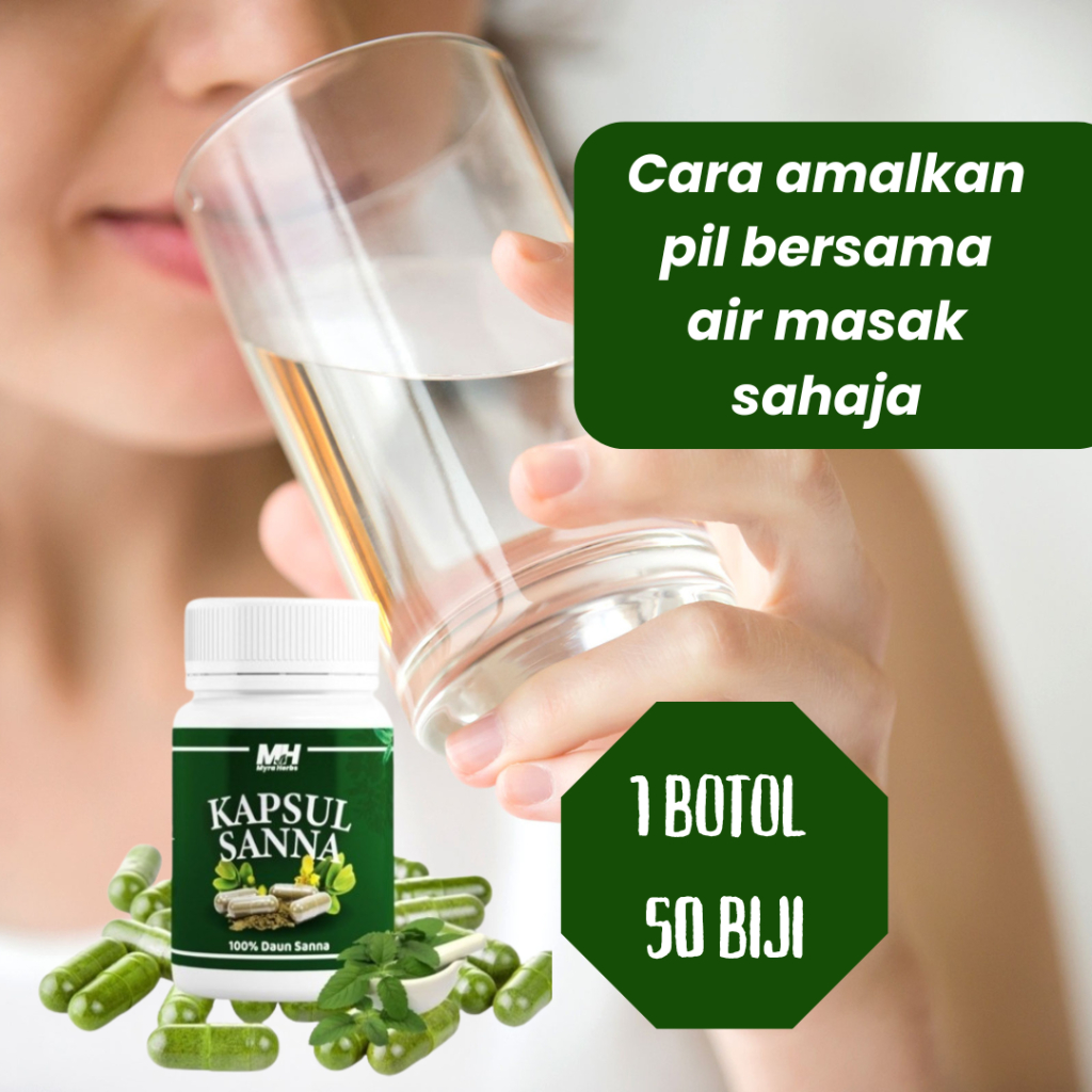 Kapsul Daun Senna Original | Daun Sanna | Ubat Kuruskan Badan | Ubat ...